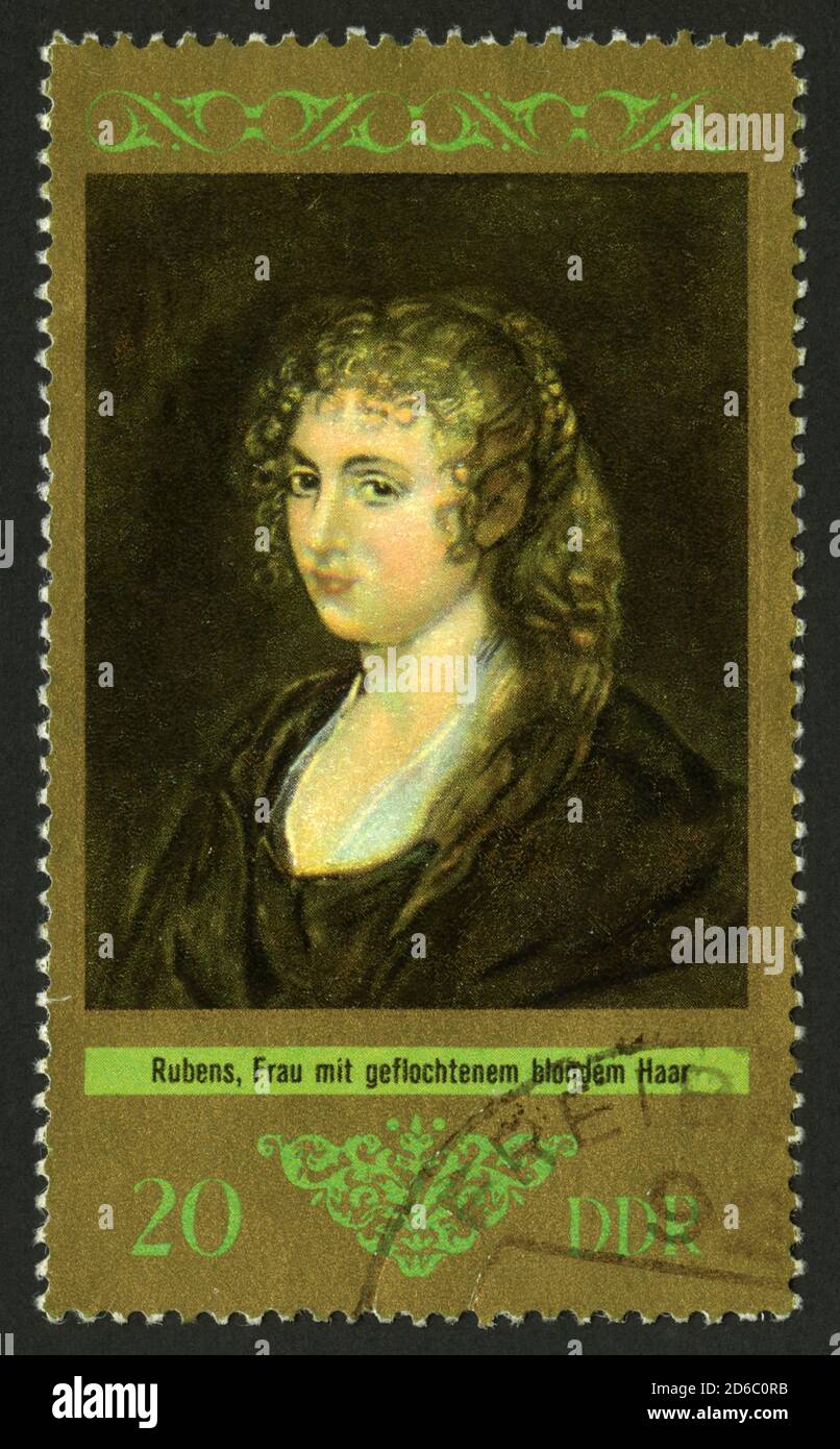Stamp print in East Germany,painting,Rubens Stock Photo - Alamy