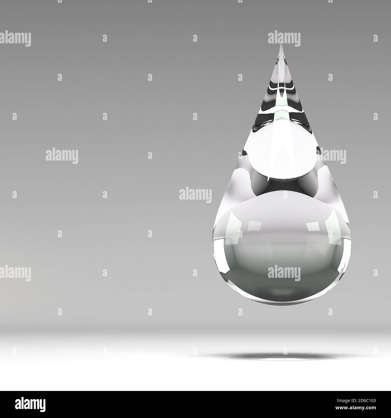 3d illustration of water drop Stock Photo - Alamy