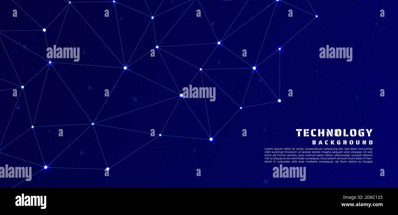 Technology line pattern design dot glow light. vector illustration ...