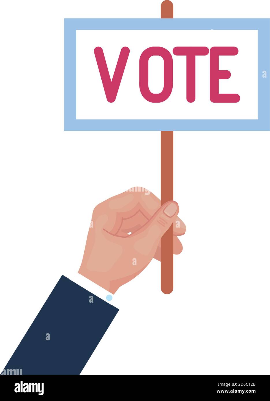hand holding vote banner vector design Stock Vector Image & Art - Alamy