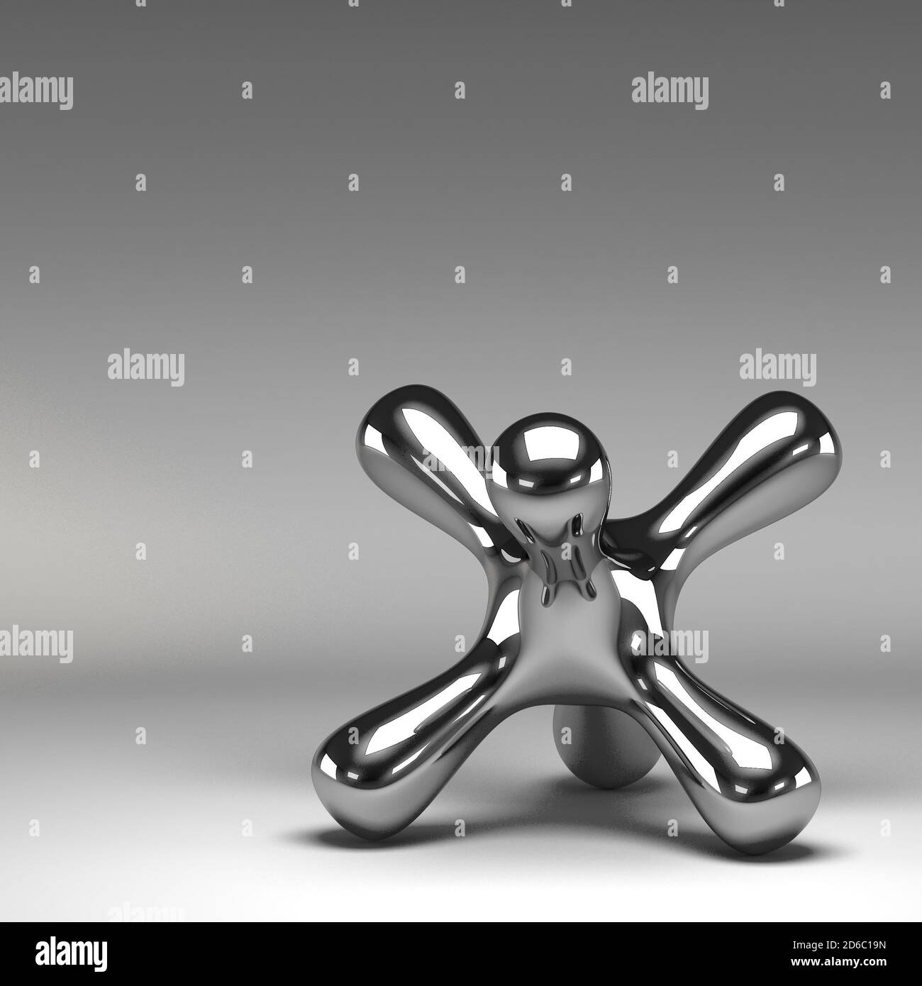 Reflective molecular structure Stock Photo - Alamy