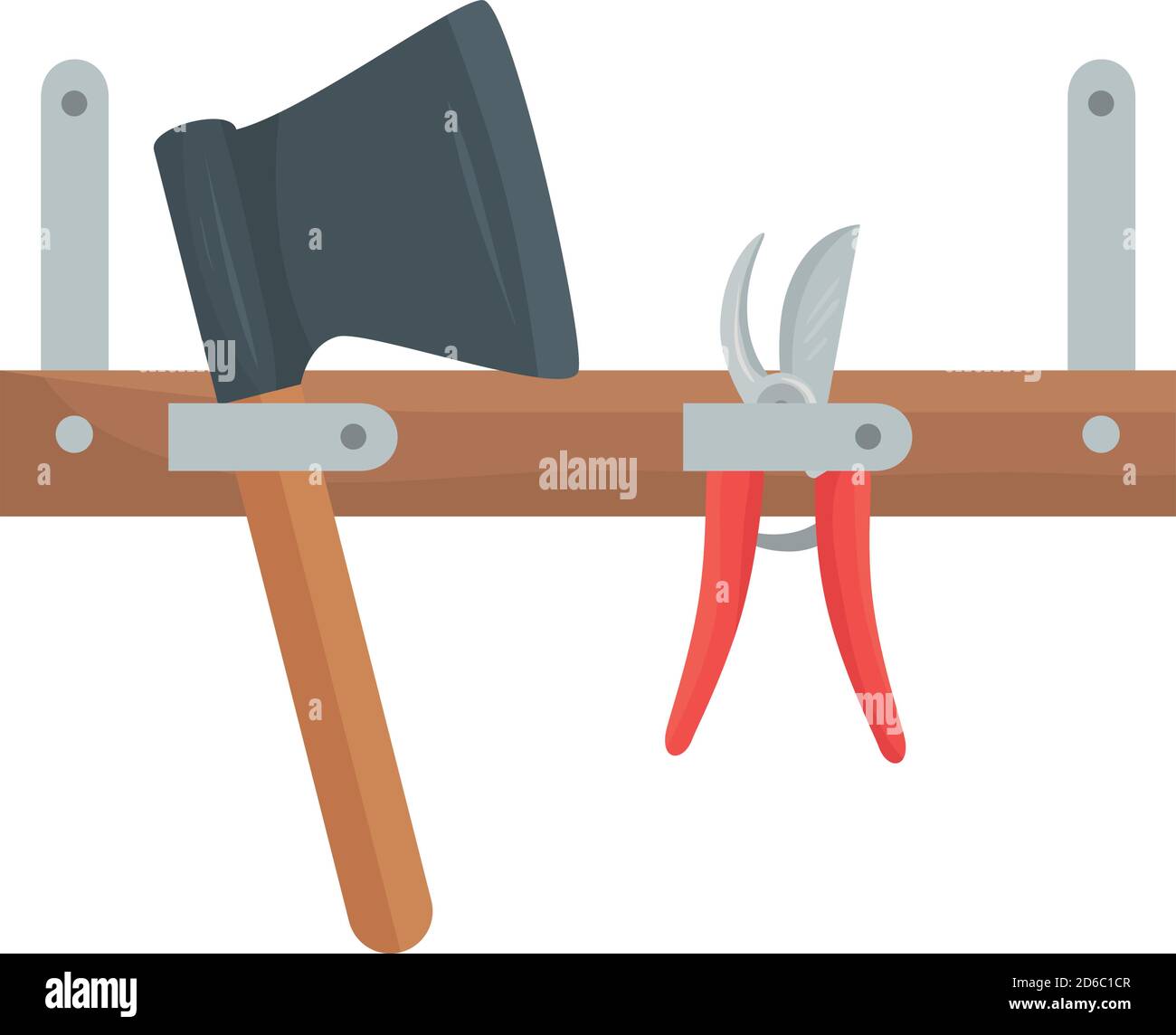 Gardening axe and pliers vector design Stock Vector Image & Art - Alamy