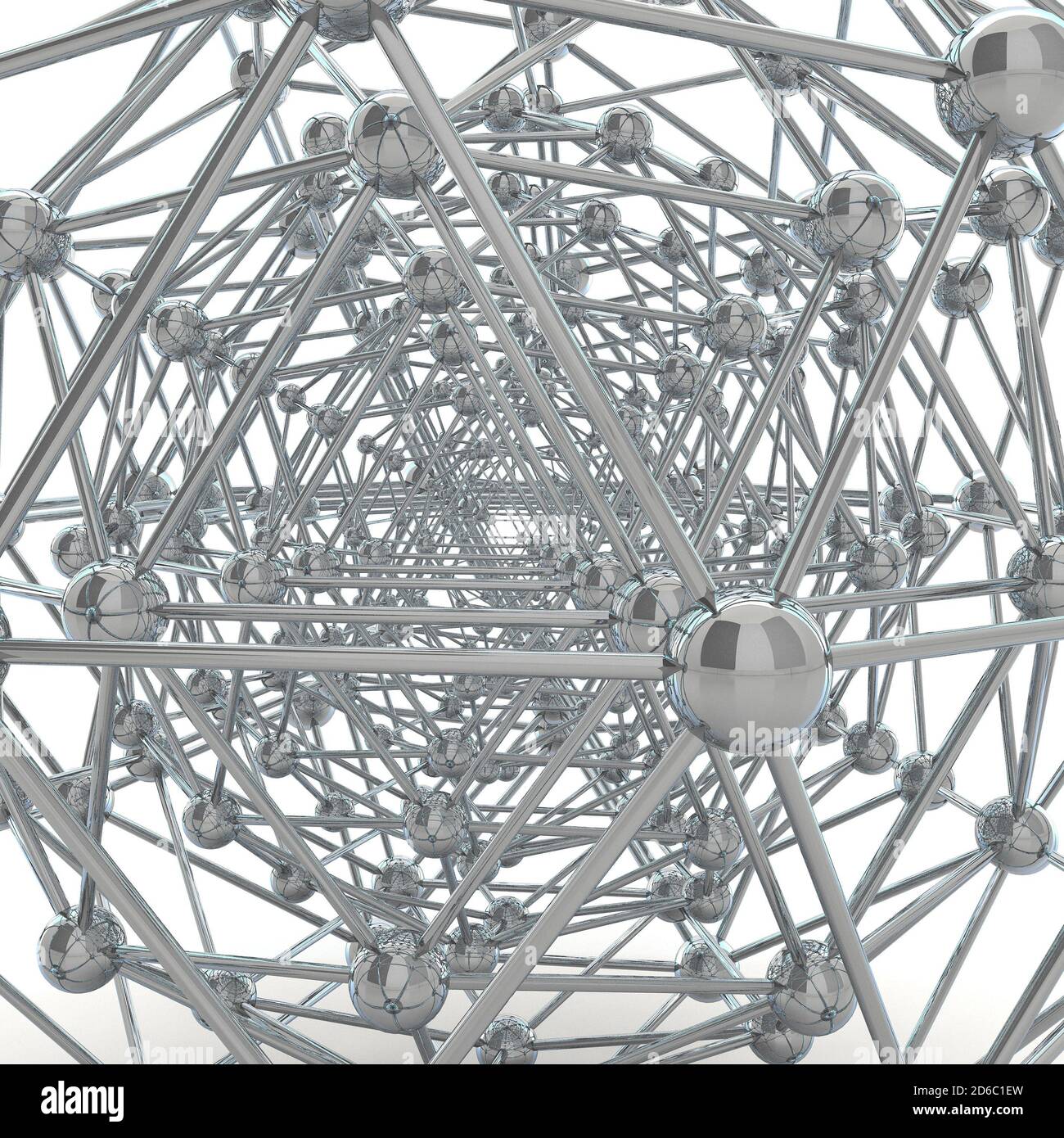 Reflective molecular structure Stock Photo - Alamy