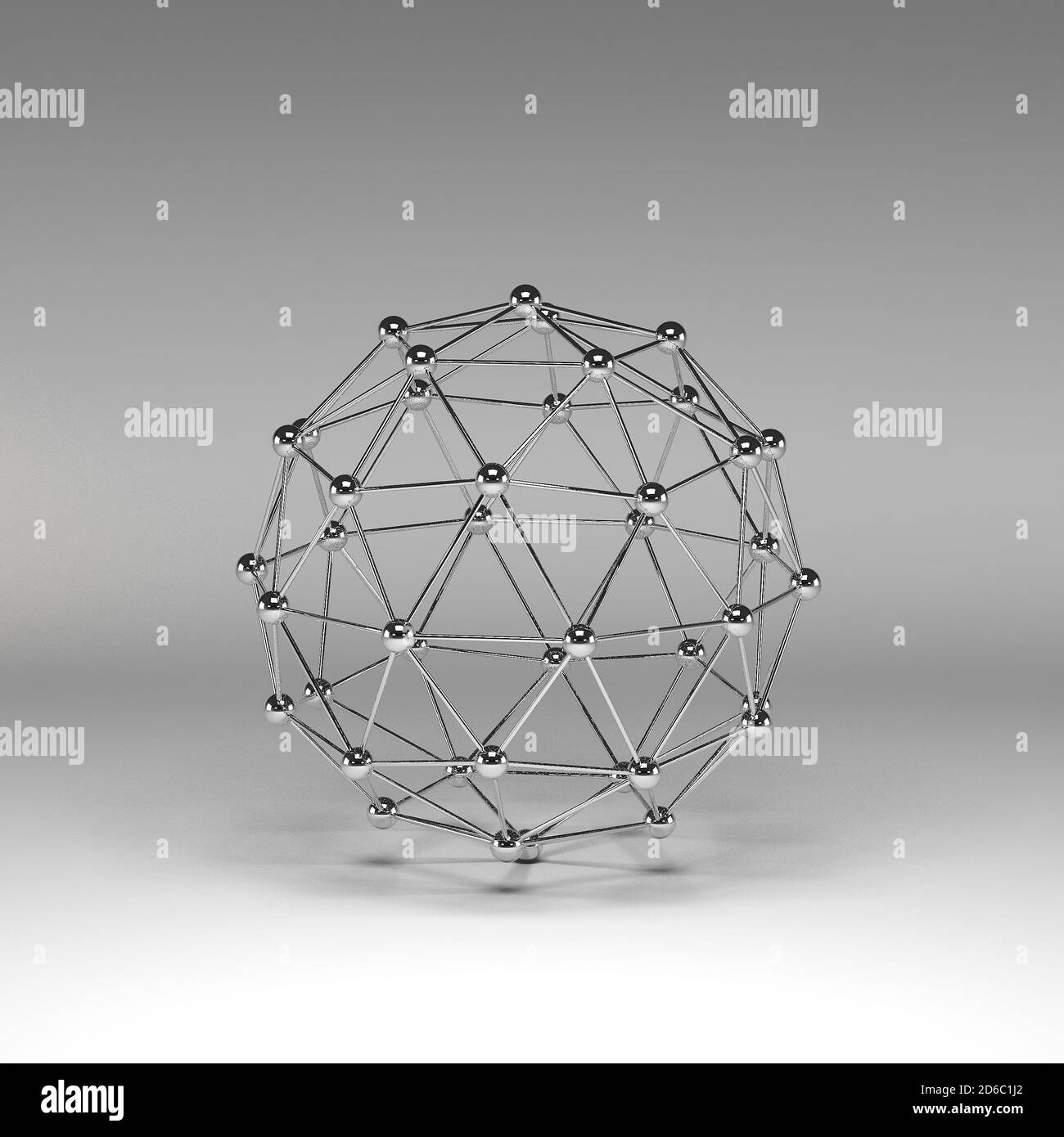 Reflective molecular structure Stock Photo - Alamy