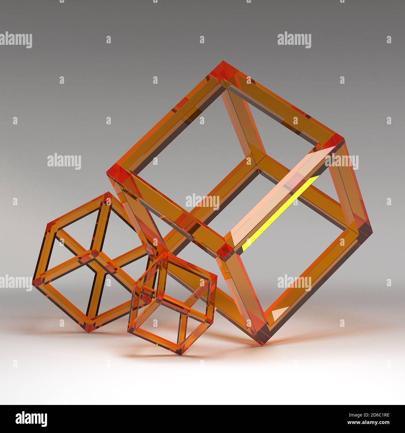 3d illustration basic geometric shapes Stock Photo - Alamy
