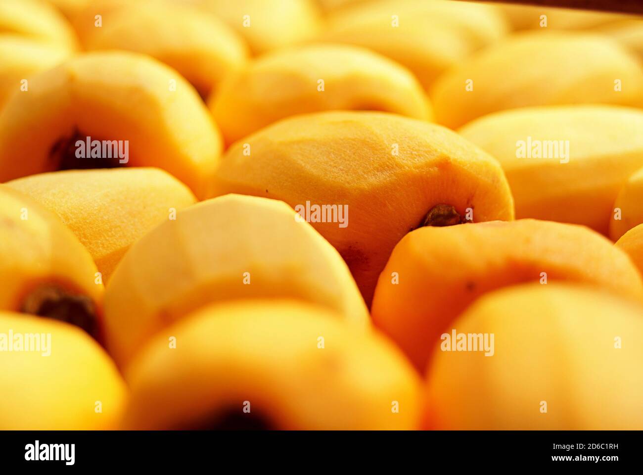 Close up of sun persimmon. The traditional dried fruit in Taiwan Stock ...