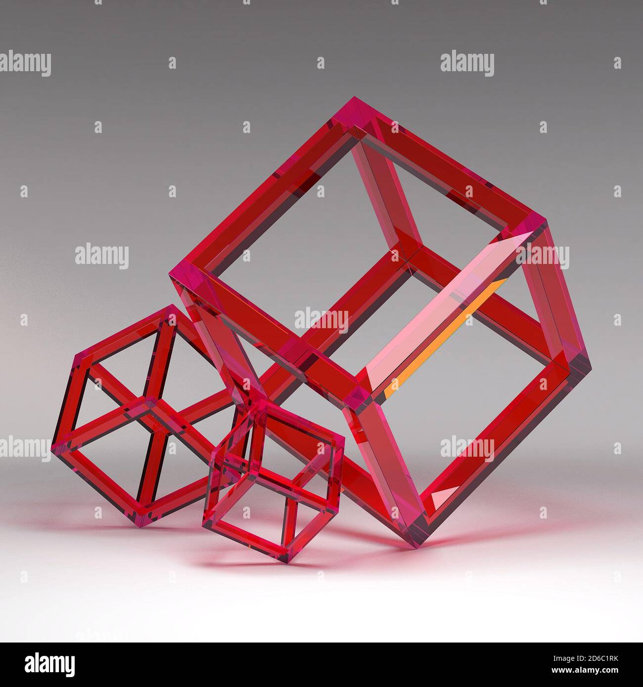 3d illustration basic geometric shapes Stock Photo - Alamy