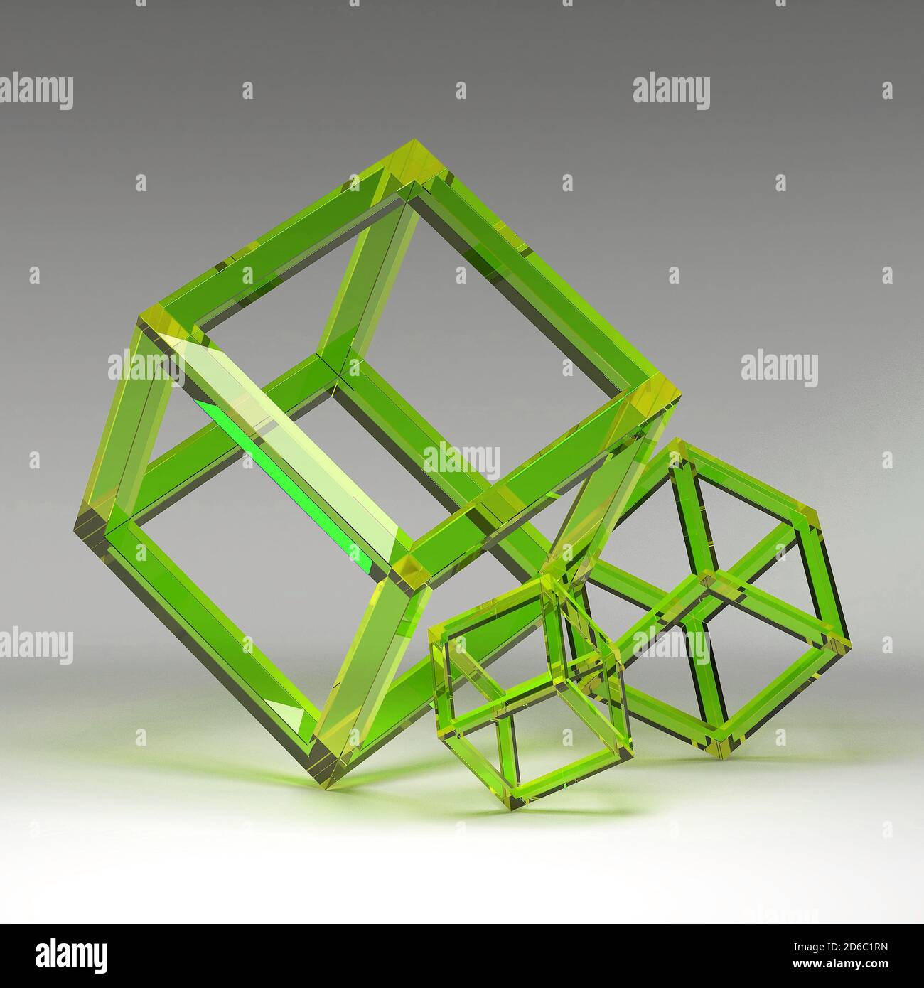 3d illustration basic geometric shapes Stock Photo - Alamy