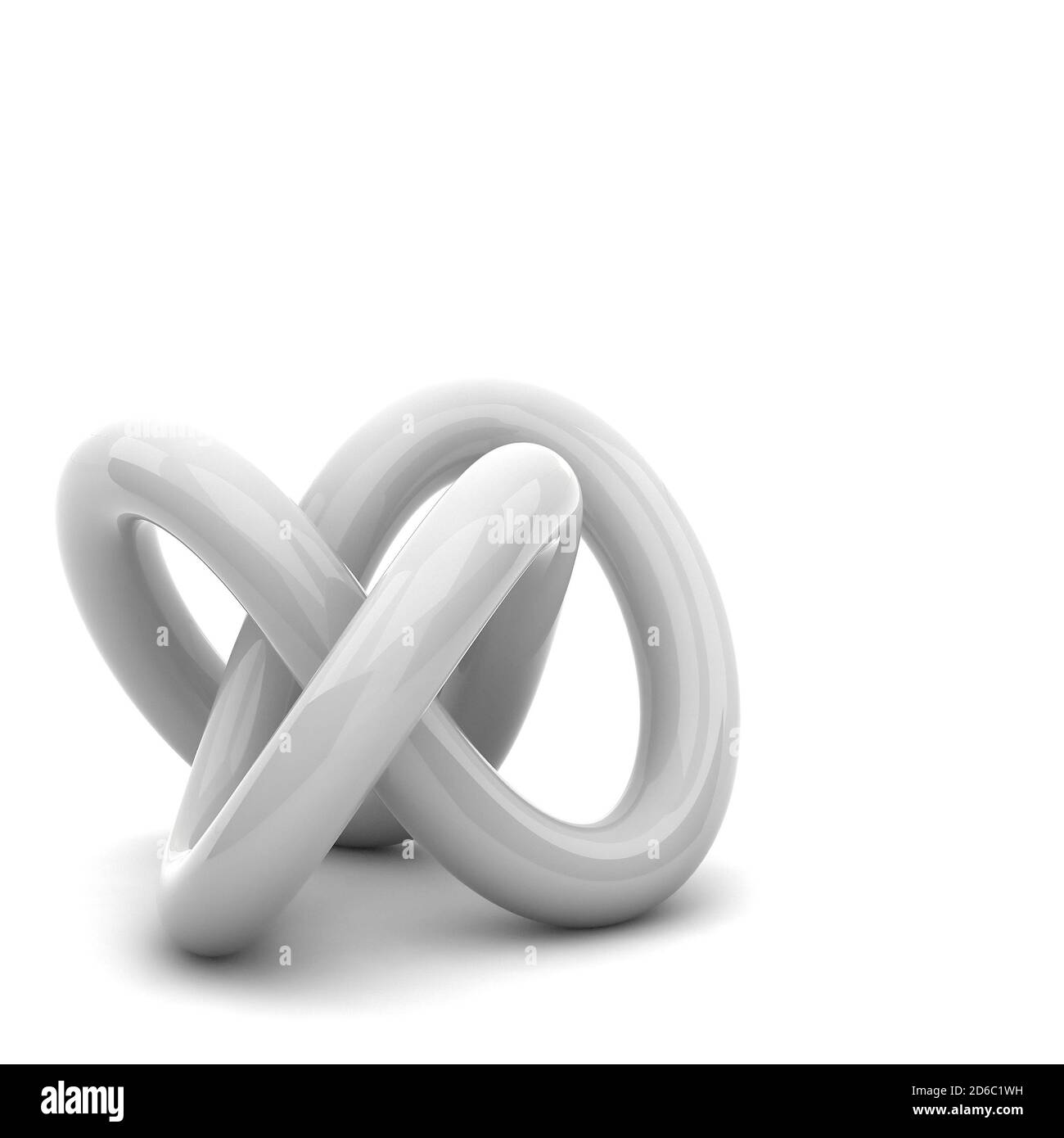 Silver infinity knot Cut Out Stock Images & Pictures - Alamy