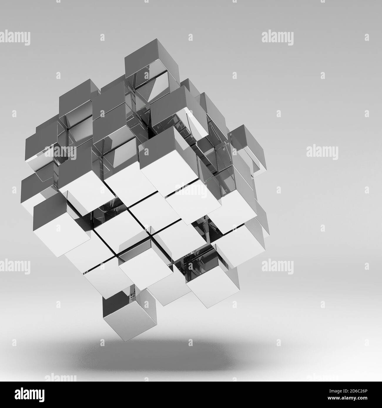 3d illustration basic geometric shapes Stock Photo - Alamy