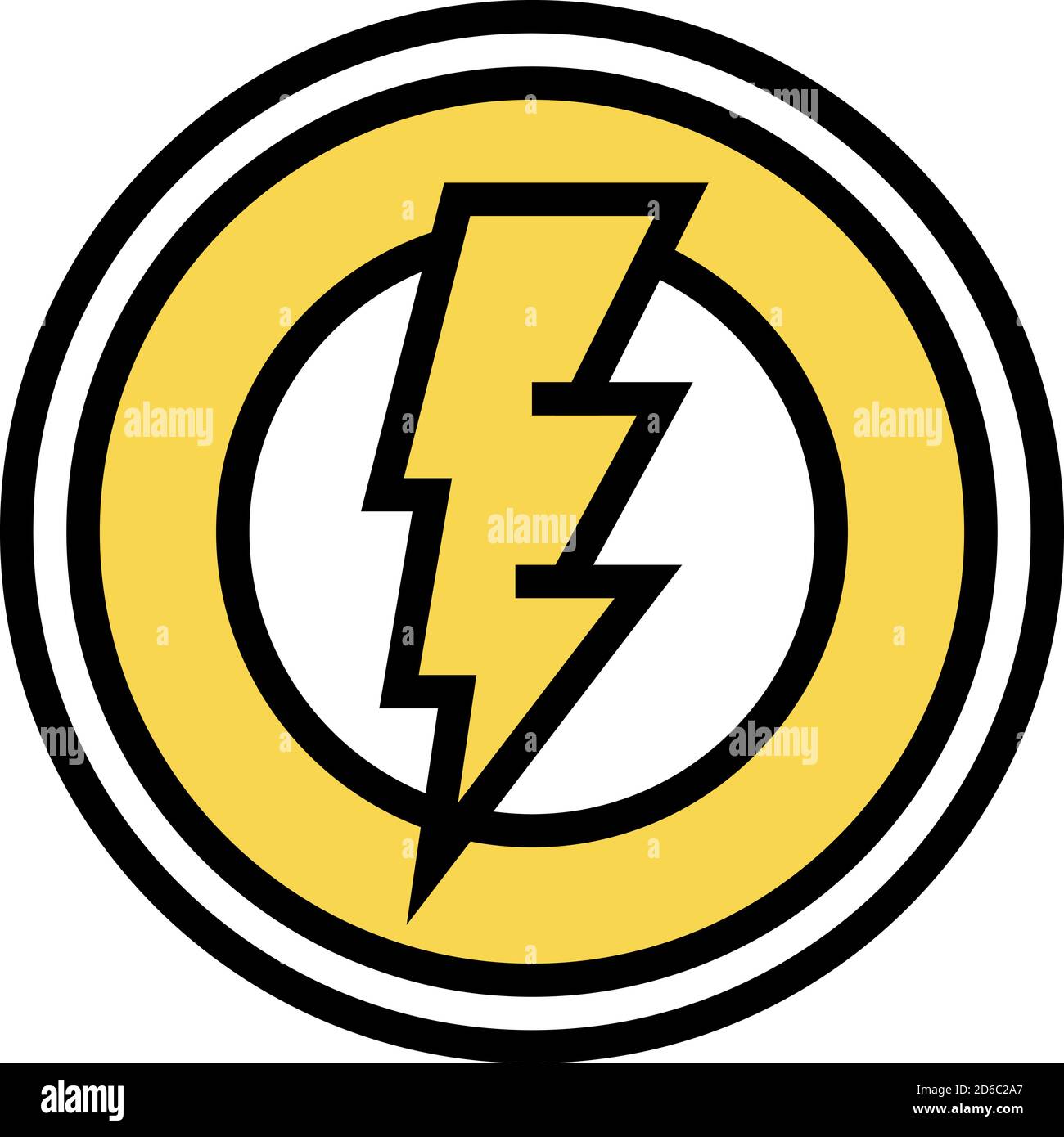 electricity service sign color icon vector illustration Stock Vector ...