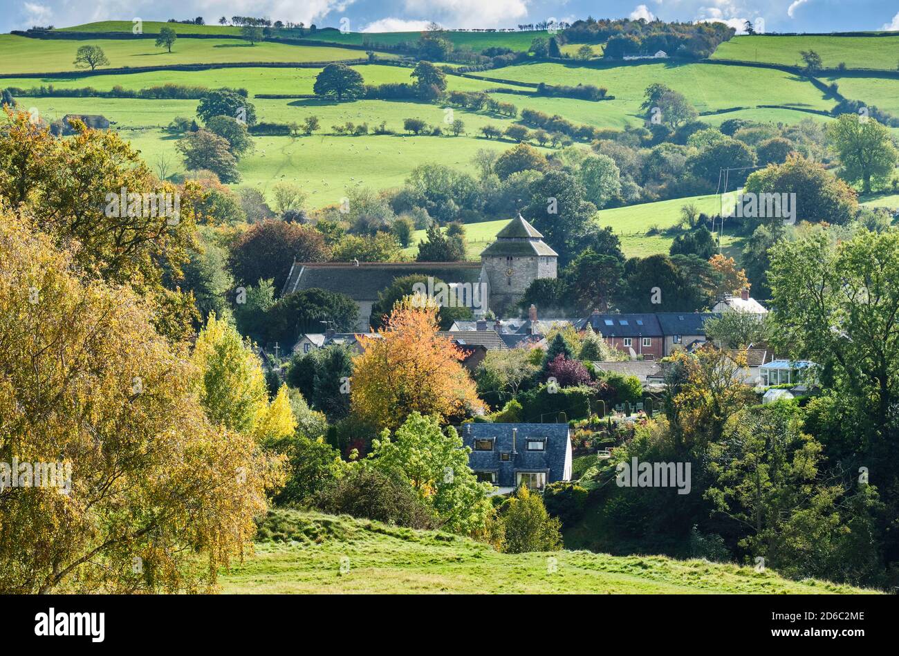 St George's Church, Clun, Shropshire Stock Photo - Alamy
