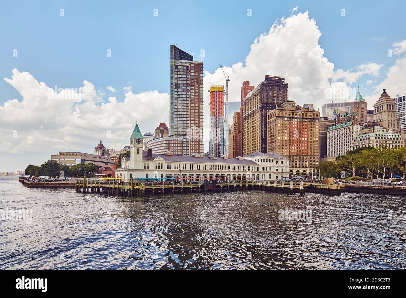 New York City Hudson River waterfront, USA Stock Photo - Alamy