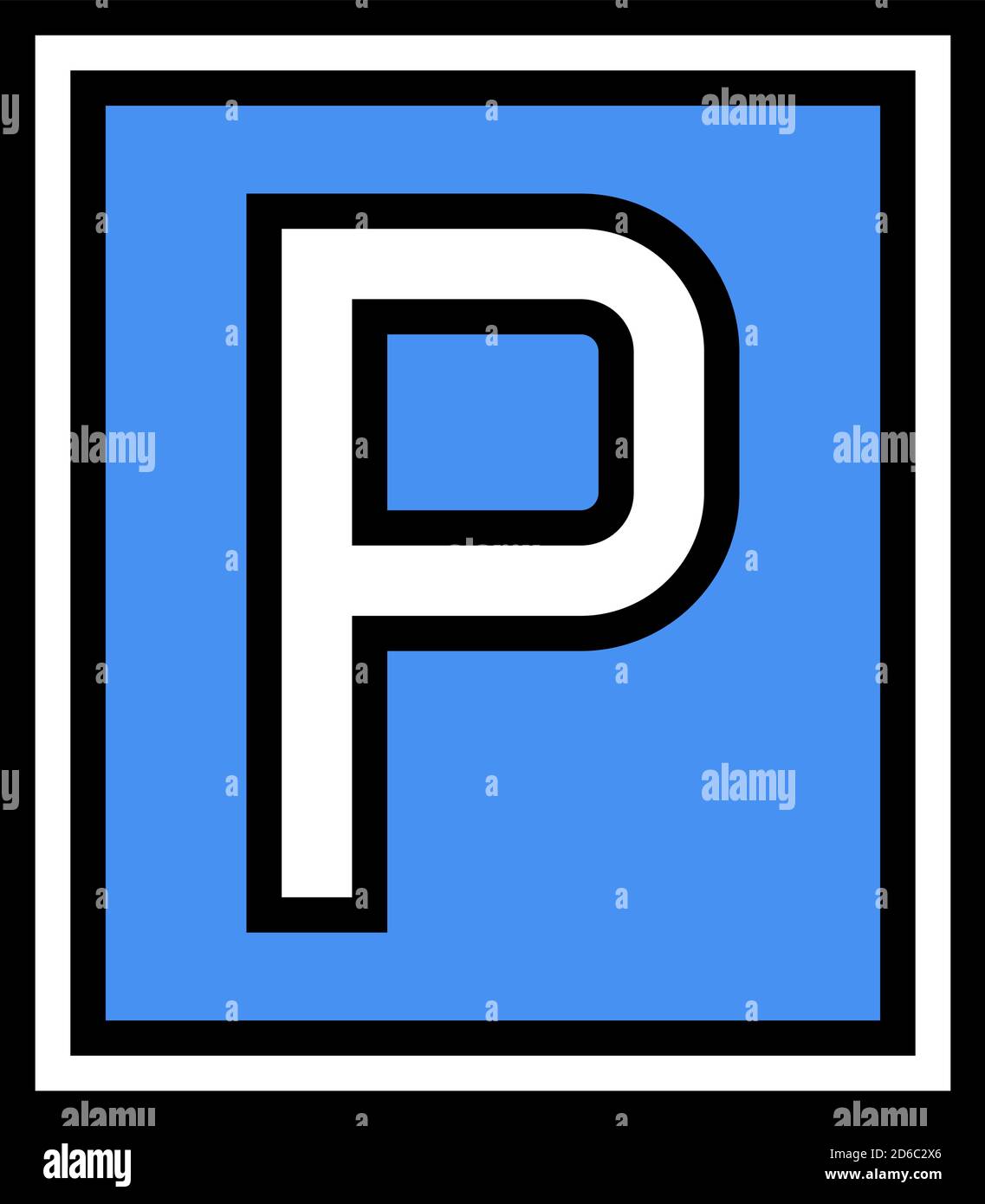 parking sign color icon vector color illustration Stock Vector Image ...