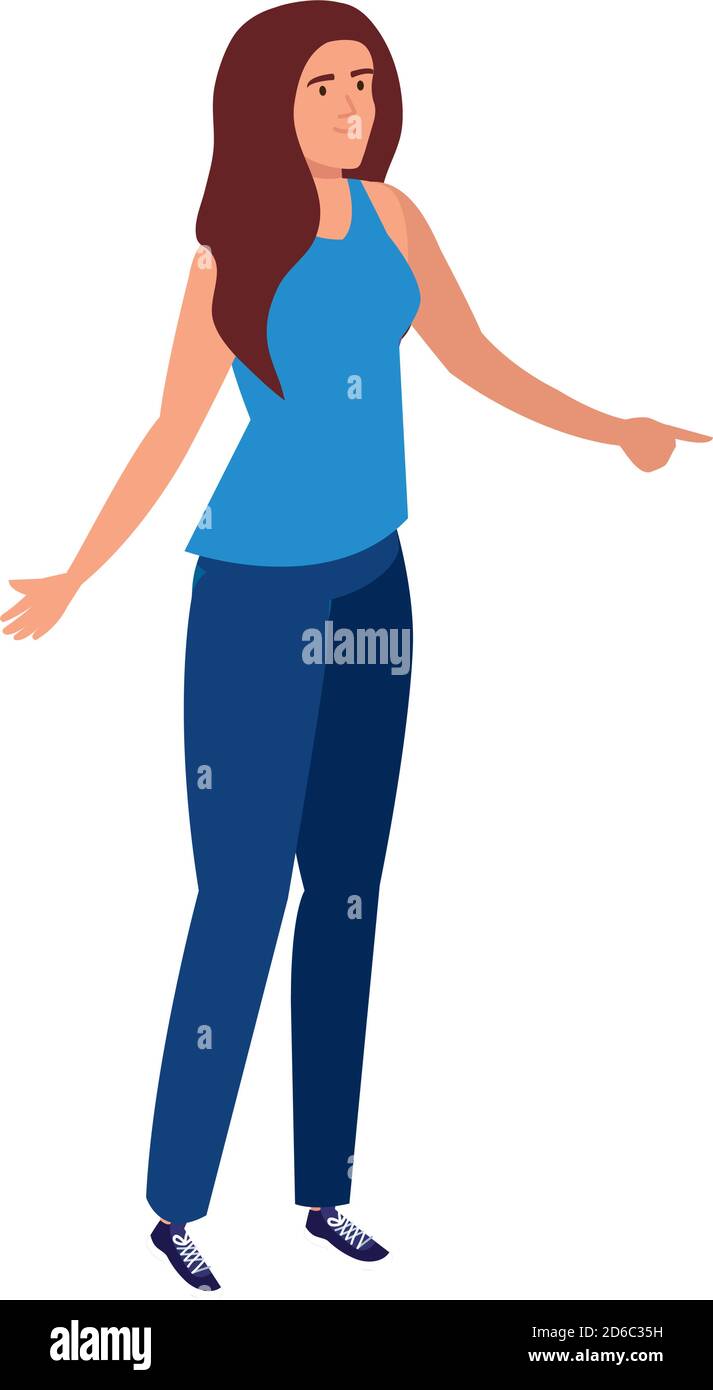 woman cartoon of back vector design Stock Vector Image & Art - Alamy