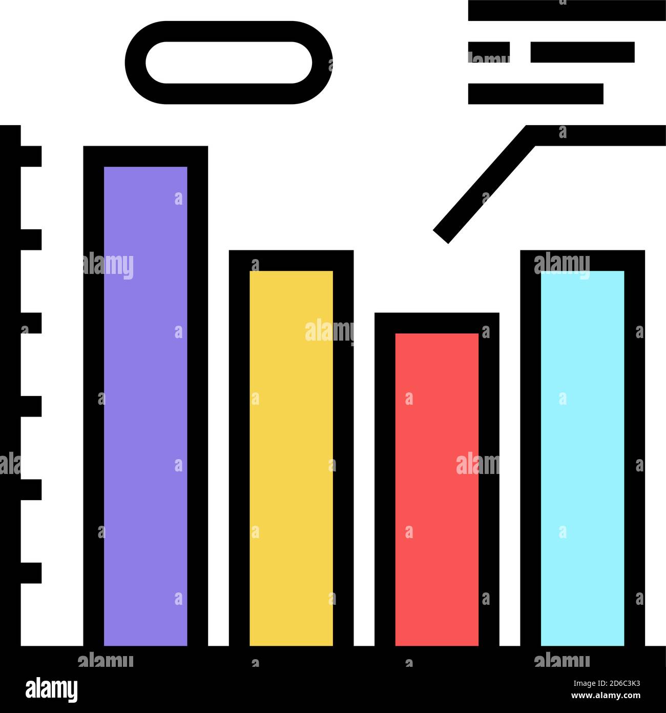Infographic Work Process Color Icon Vector Illustration Stock Vector