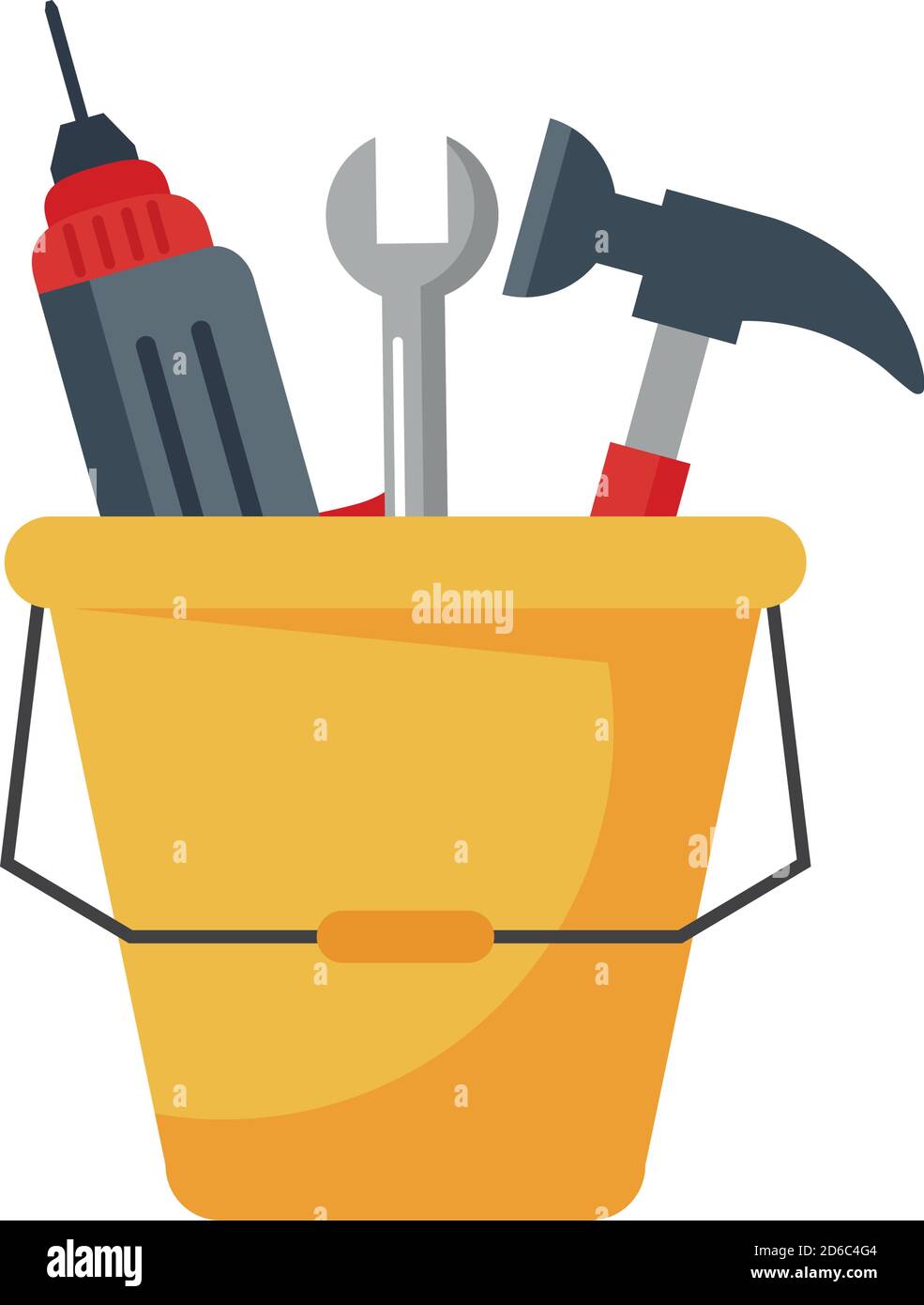 construction tools bucket icon vector design Stock Vector Image & Art ...