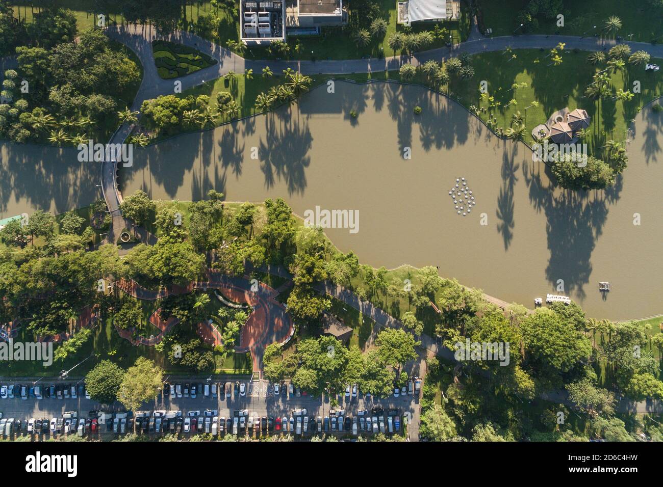 Chatuchak Park in Bangkok City Thailand Aerial Drone Photo Asia Stock ...