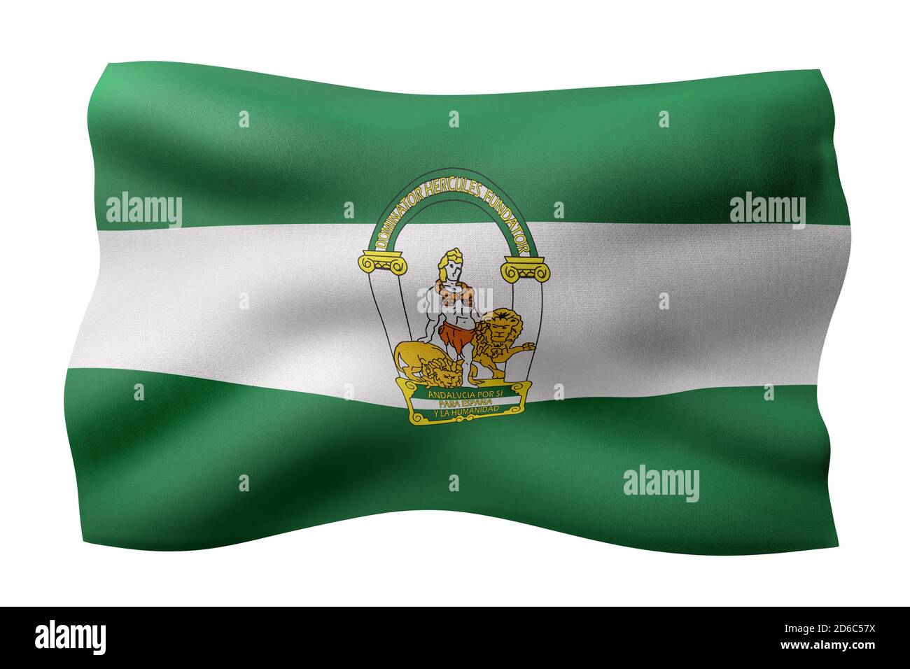 Andalusia flag Cut Out Stock Images & Pictures - Alamy