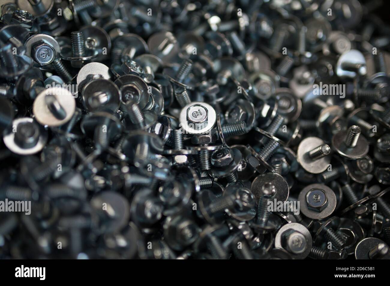 Bolt screw washer and fastener pattern Stock Photo - Alamy