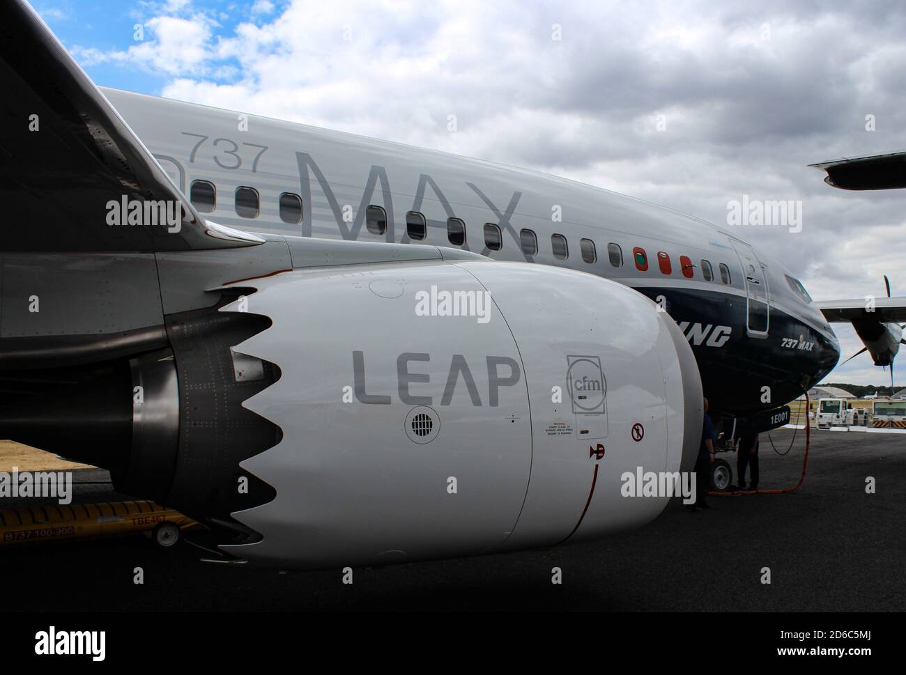 Boeing 737 Max 7 with Leap Engine Stock Photo - Alamy