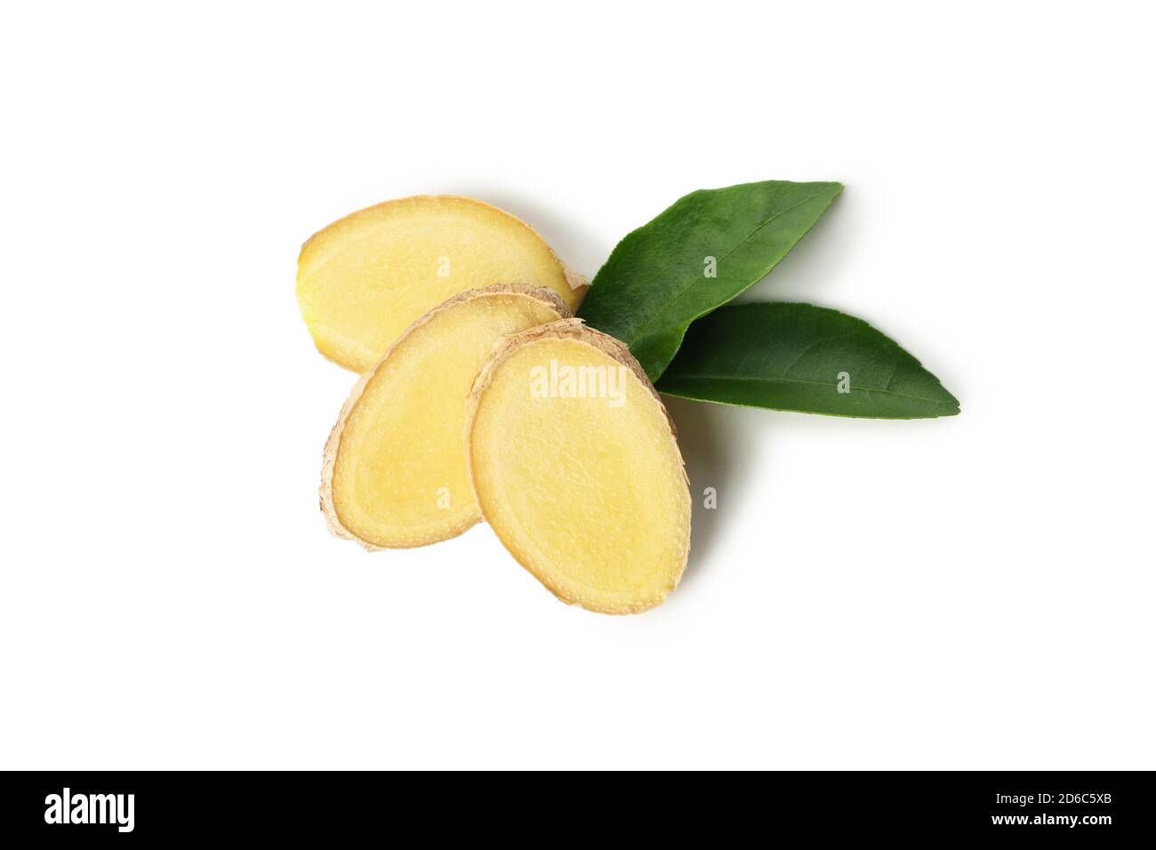 Fresh raw ginger isolated on white background Stock Photo - Alamy