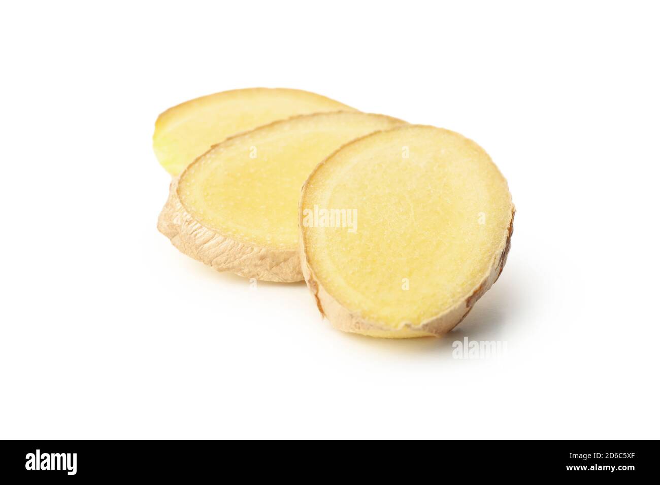 Fresh raw ginger isolated on white background Stock Photo - Alamy