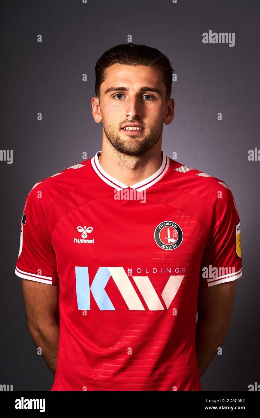 Charlton Athletic's Ben Purrington during a photocall at the Clubs ...