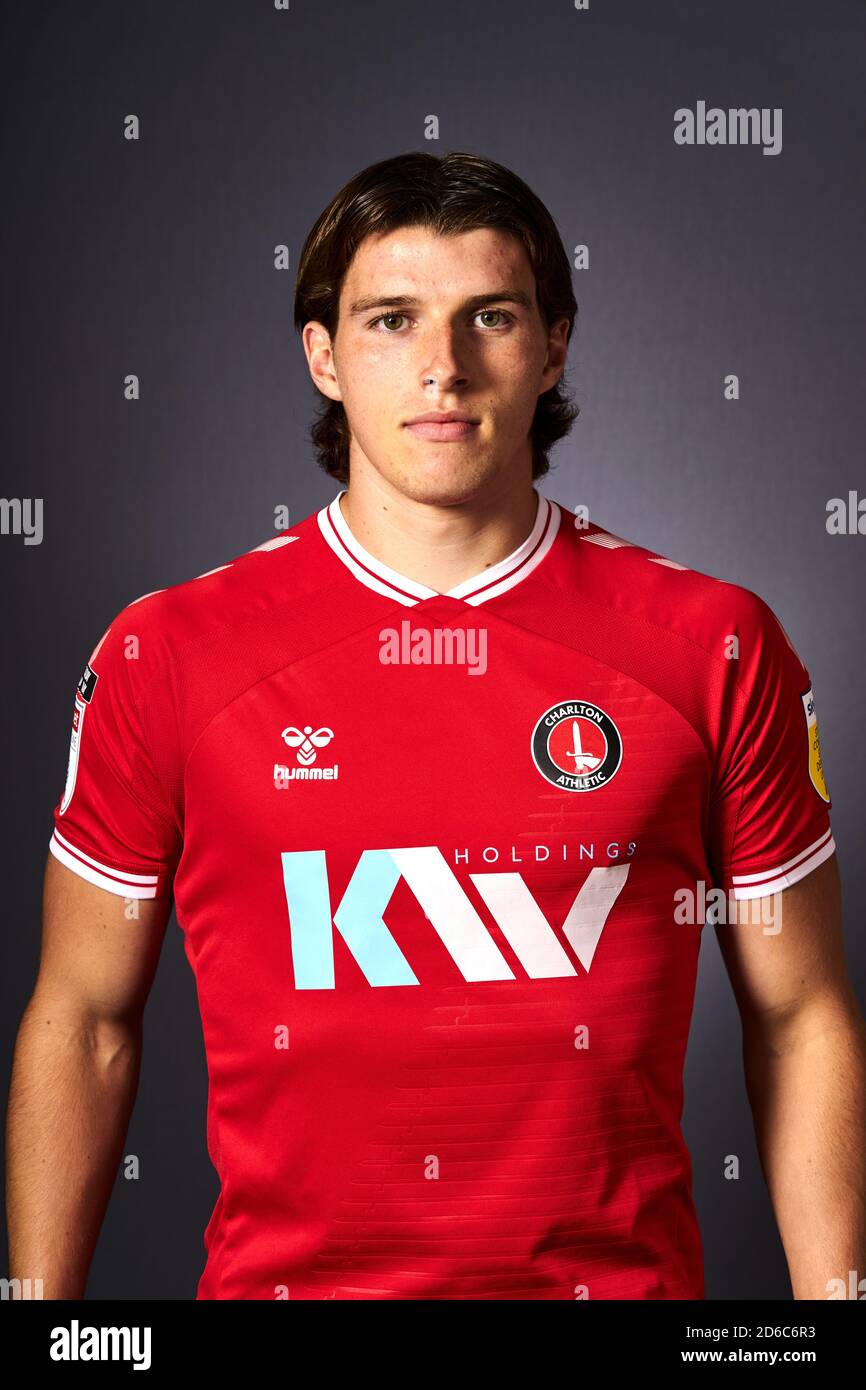 Charlton Athletic's Josh Davison during a photocall at the Clubs ...