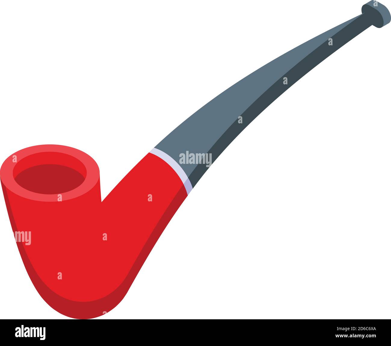 Red smoking pipe icon, isometric style Stock Vector Image & Art - Alamy