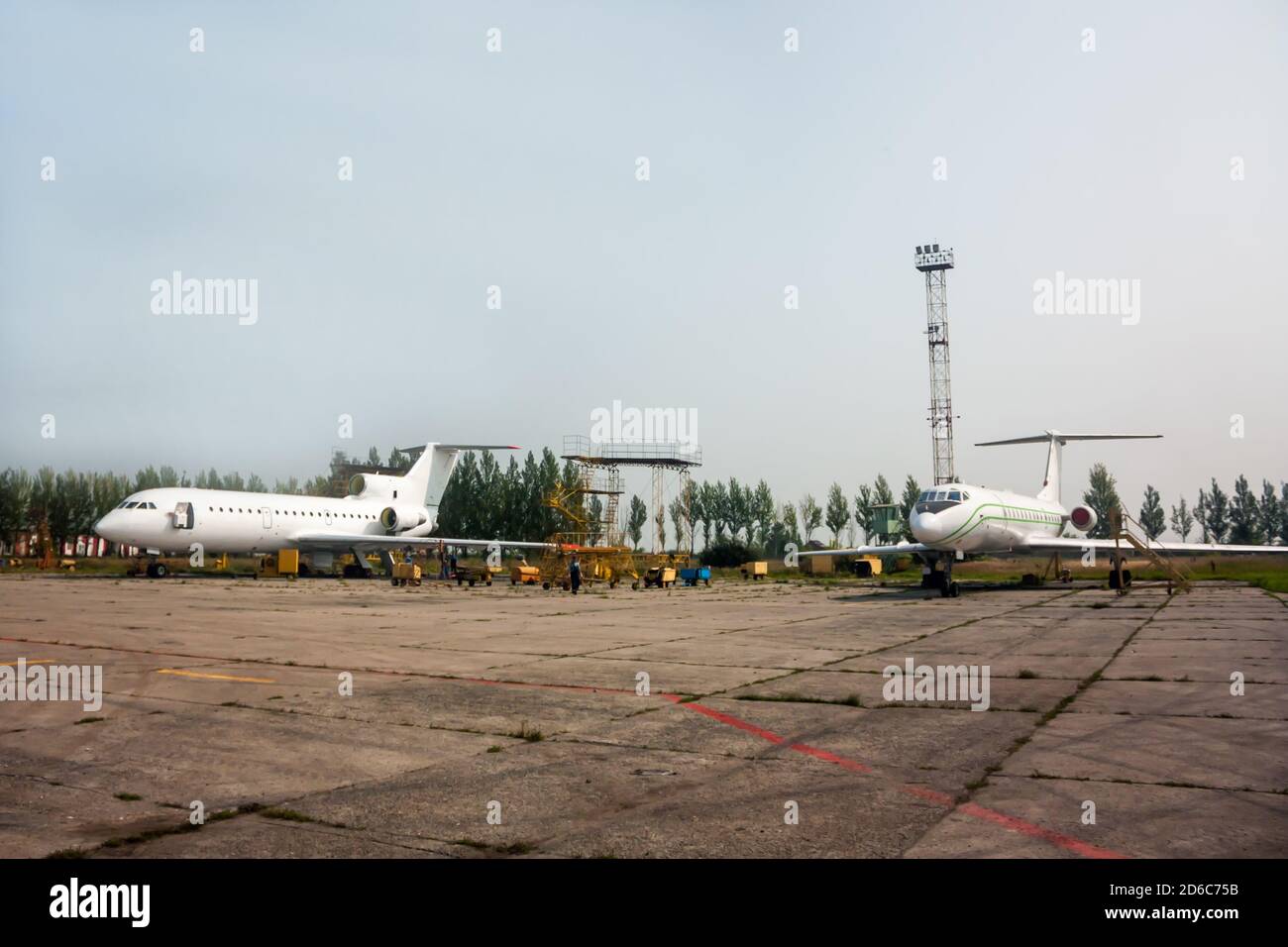 Repair and maintenance of passenger aircraft on the aviation technical ...