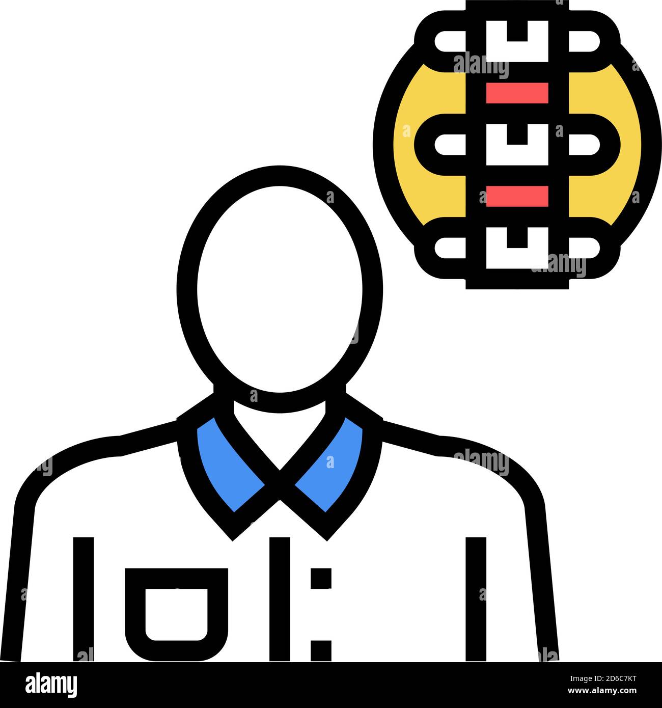 rheumatology medical specialist color icon vector illustration Stock ...