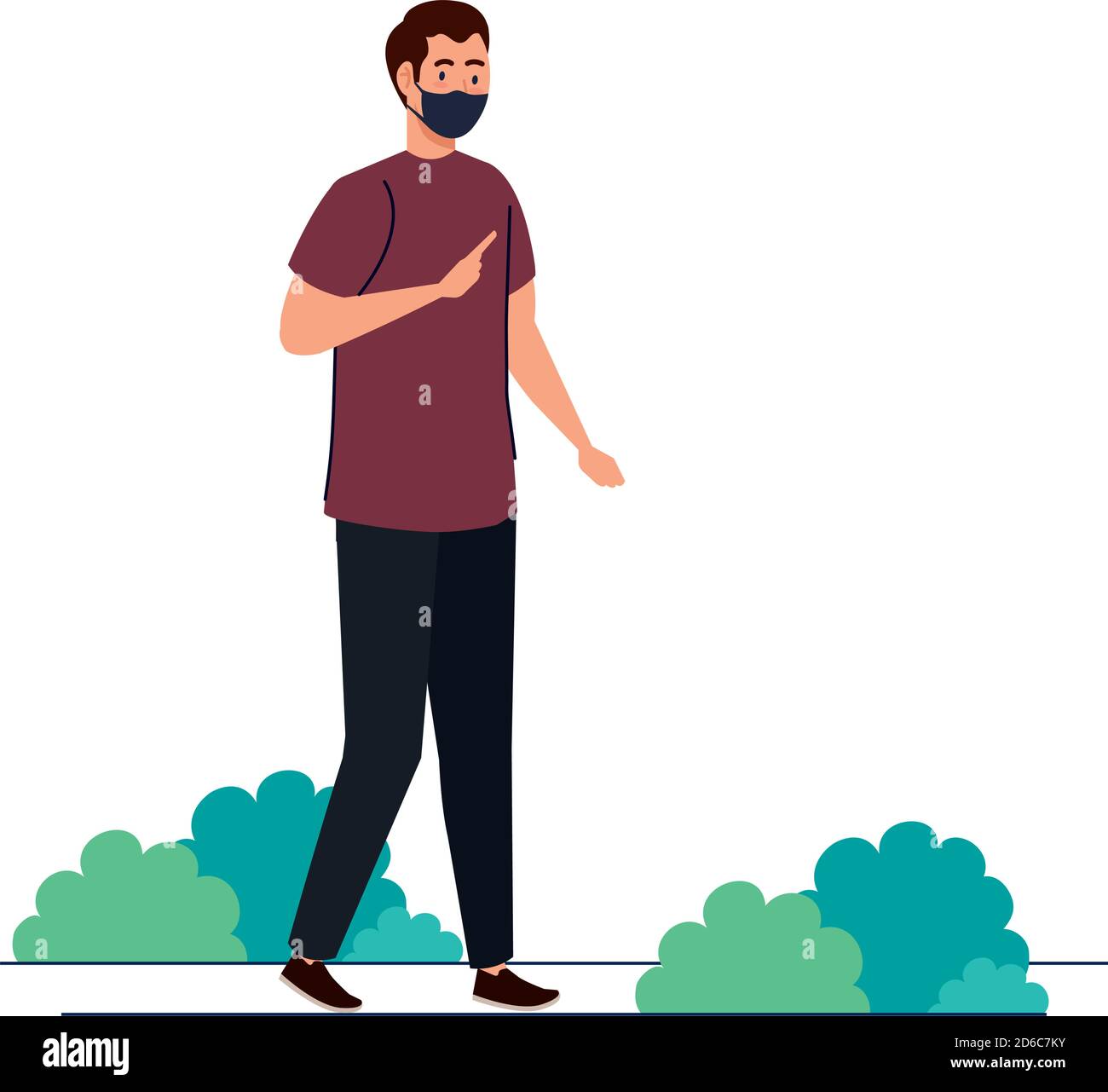 New normal of man with mask vector design Stock Vector Image & Art - Alamy