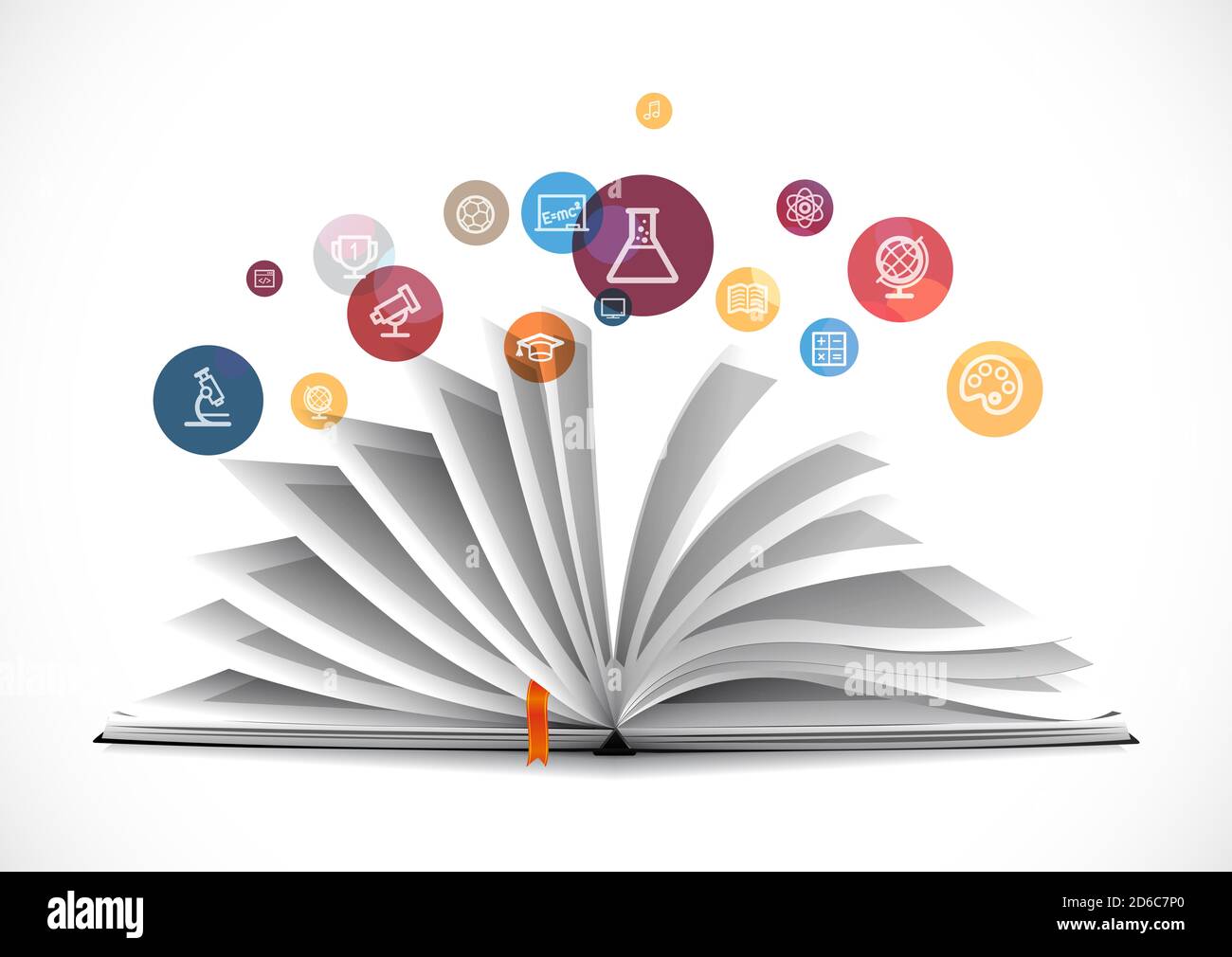 Opened book as knowledge concept Stock Photo - Alamy
