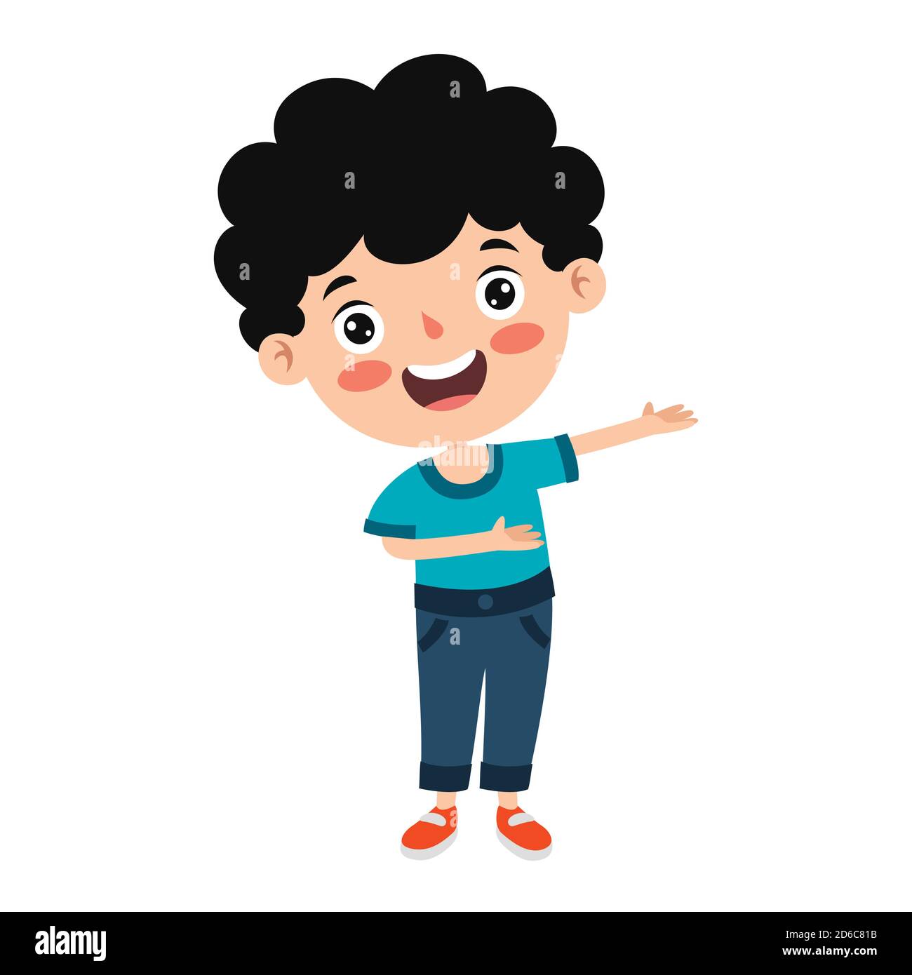 Cartoon girl pointing bubble hi-res stock photography and images - Alamy