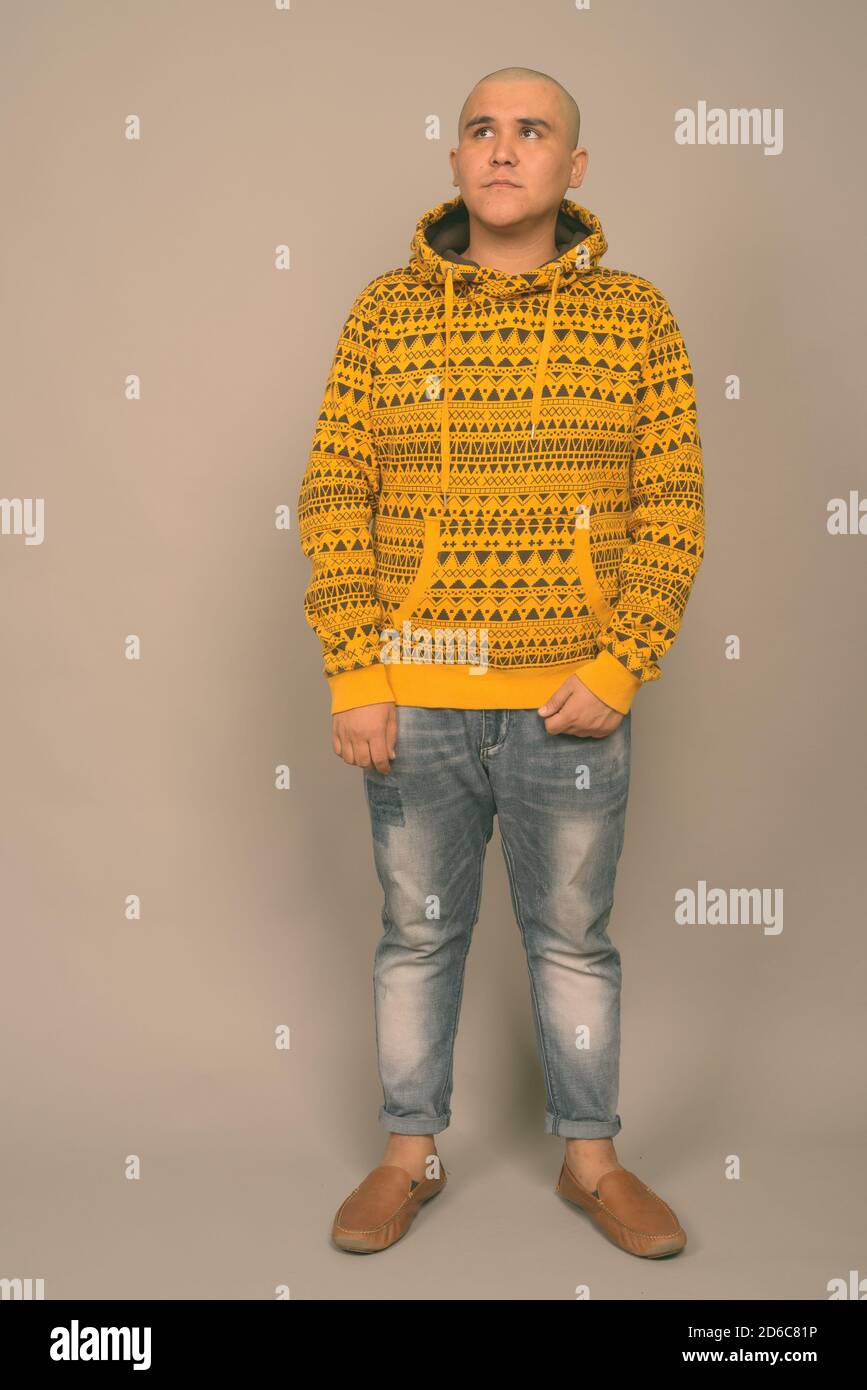 Retro fat bald man hi-res stock photography and images - Alamy