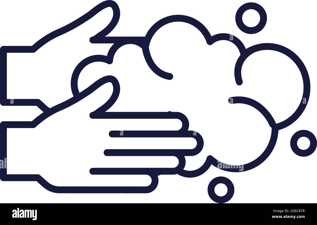 hands washing with bubbles vector design Stock Vector Image & Art - Alamy