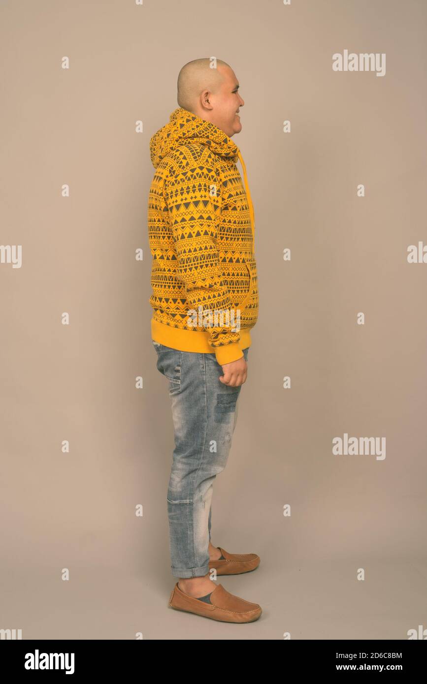 Retro fat bald man hi-res stock photography and images - Alamy