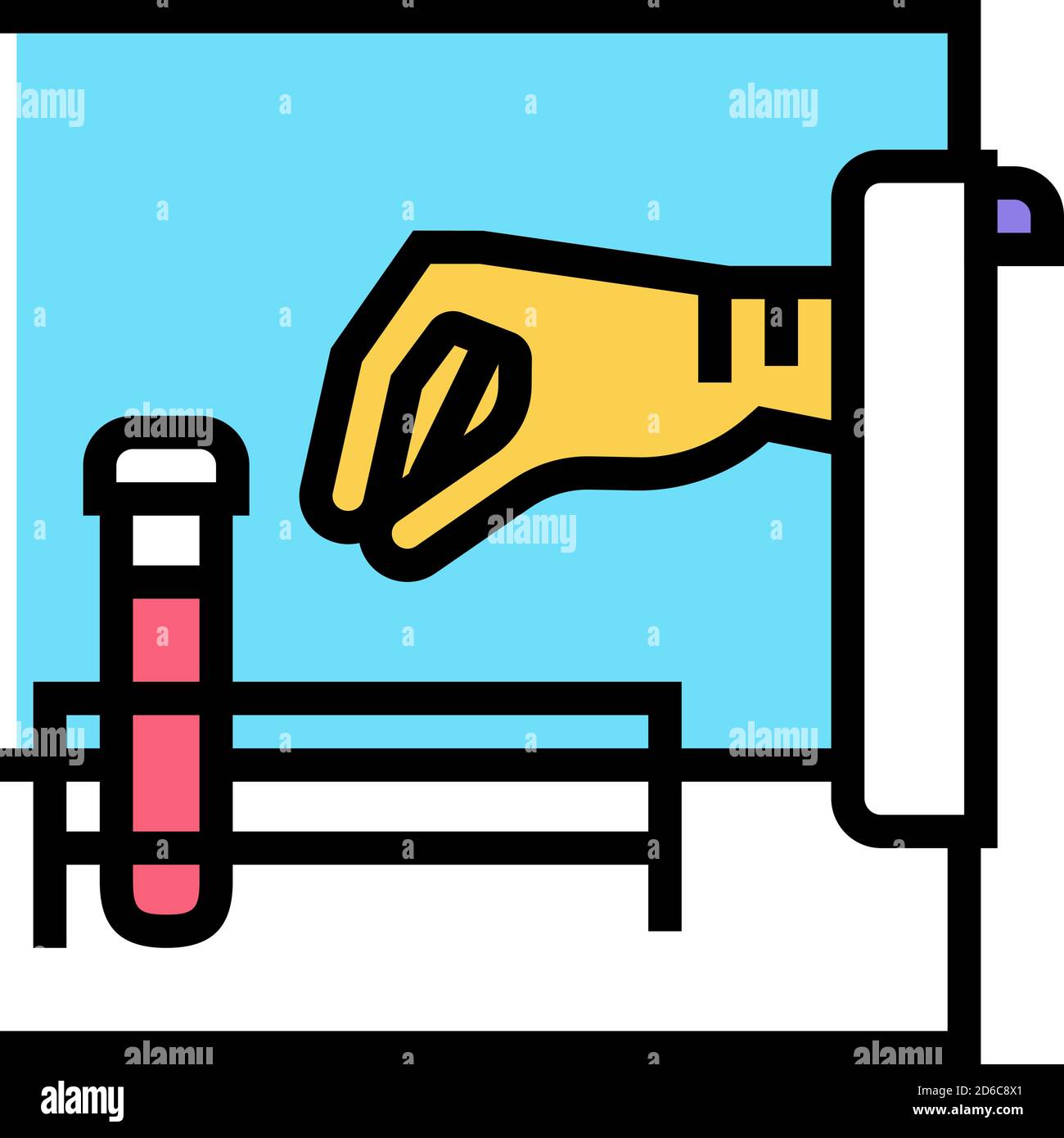 medicine experiment testing color icon vector illustration Stock Vector ...