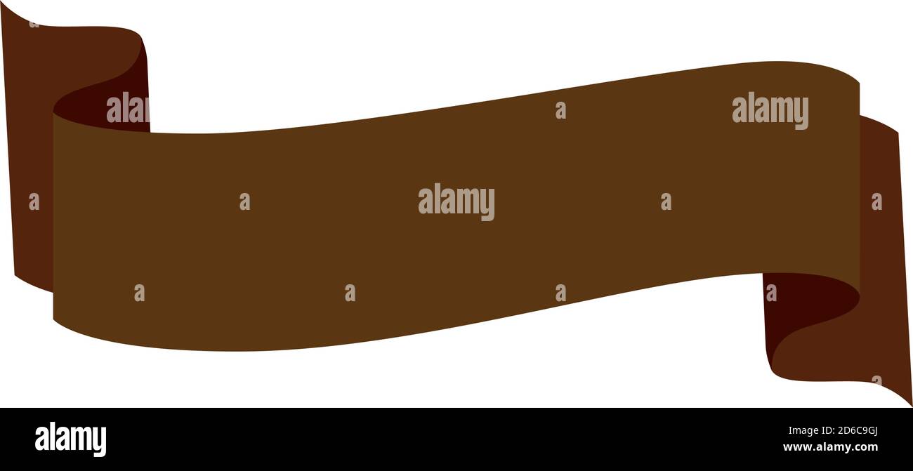 Isolated brown ribbon icon vector design Stock Vector Image & Art - Alamy