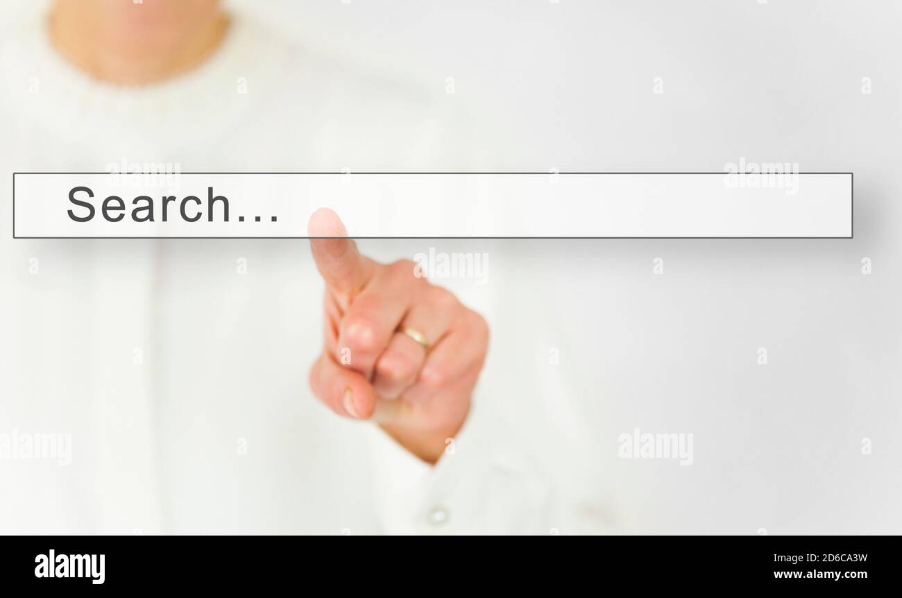 Online search input field hi-res stock photography and images - Alamy