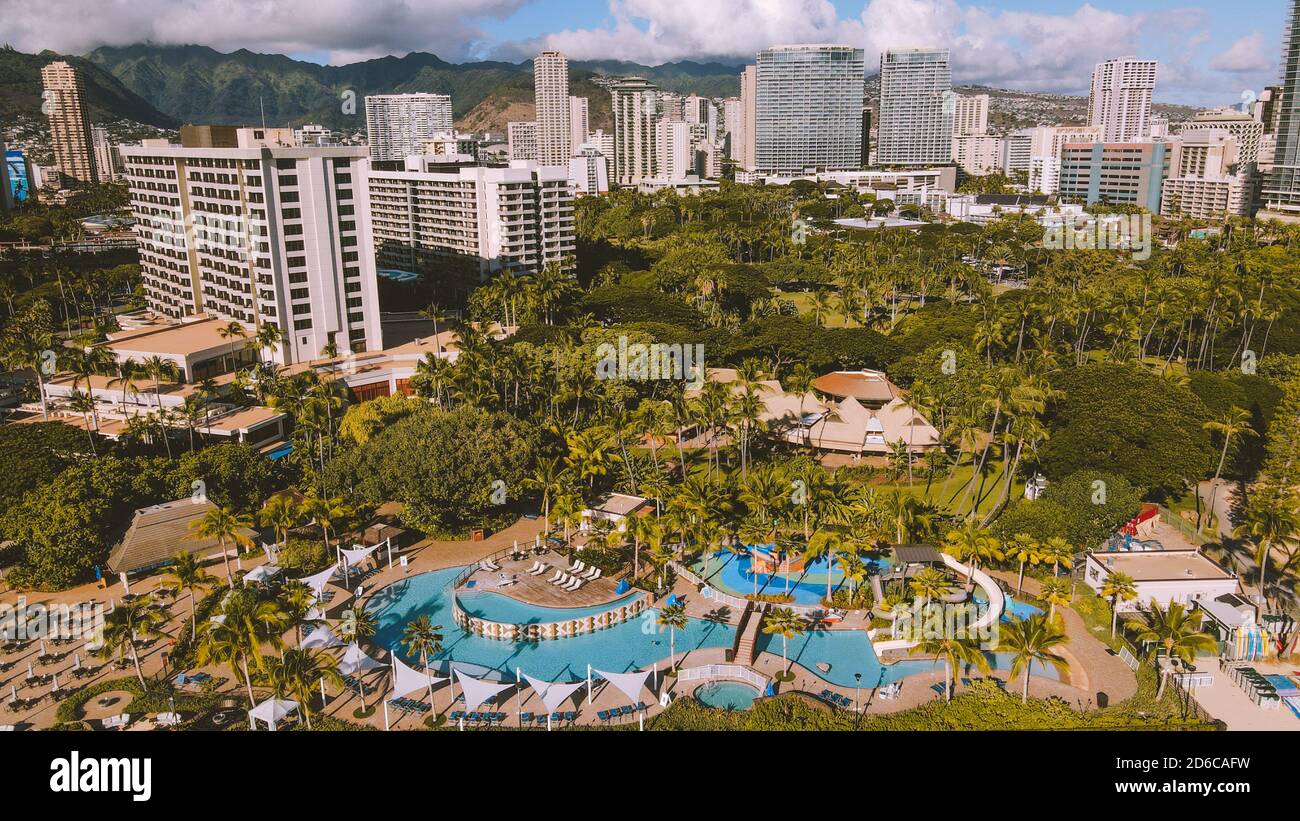 Aerial waikiki hi-res stock photography and images - Alamy