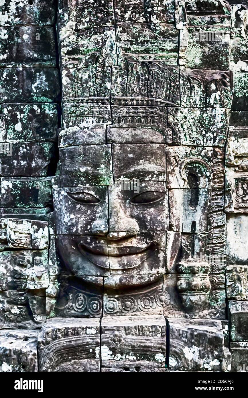 Buddhism Stone bas relief Buddha Stock Photo - Alamy