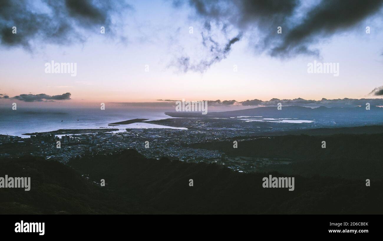 Tropical Montane Cloud Forest, Oahu, Hawaii ，Konahuanui, Koolau Range ...