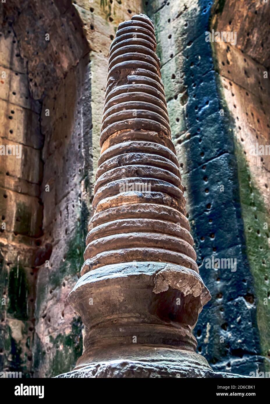 stupa Buddism temple old stupa stone Stock Photo - Alamy