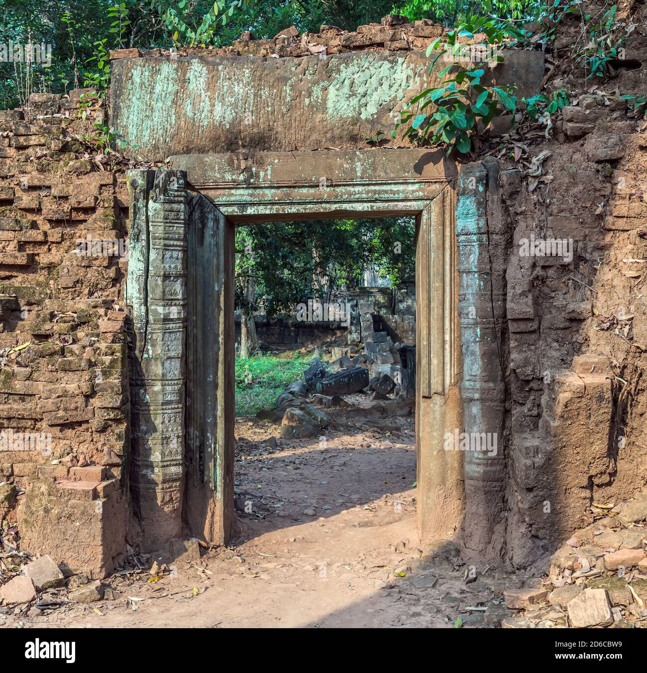 Prasat Krahom, the second-largest structure at Koh Ker Doorway ancient ...