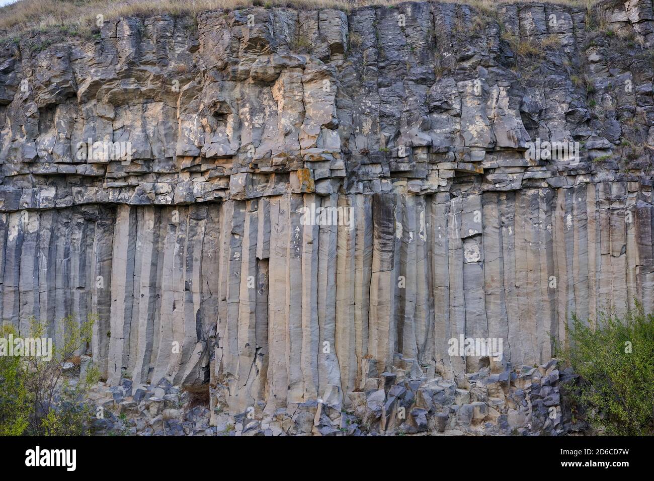 Basalt columns formed through an extinct volcano Stock Photo - Alamy