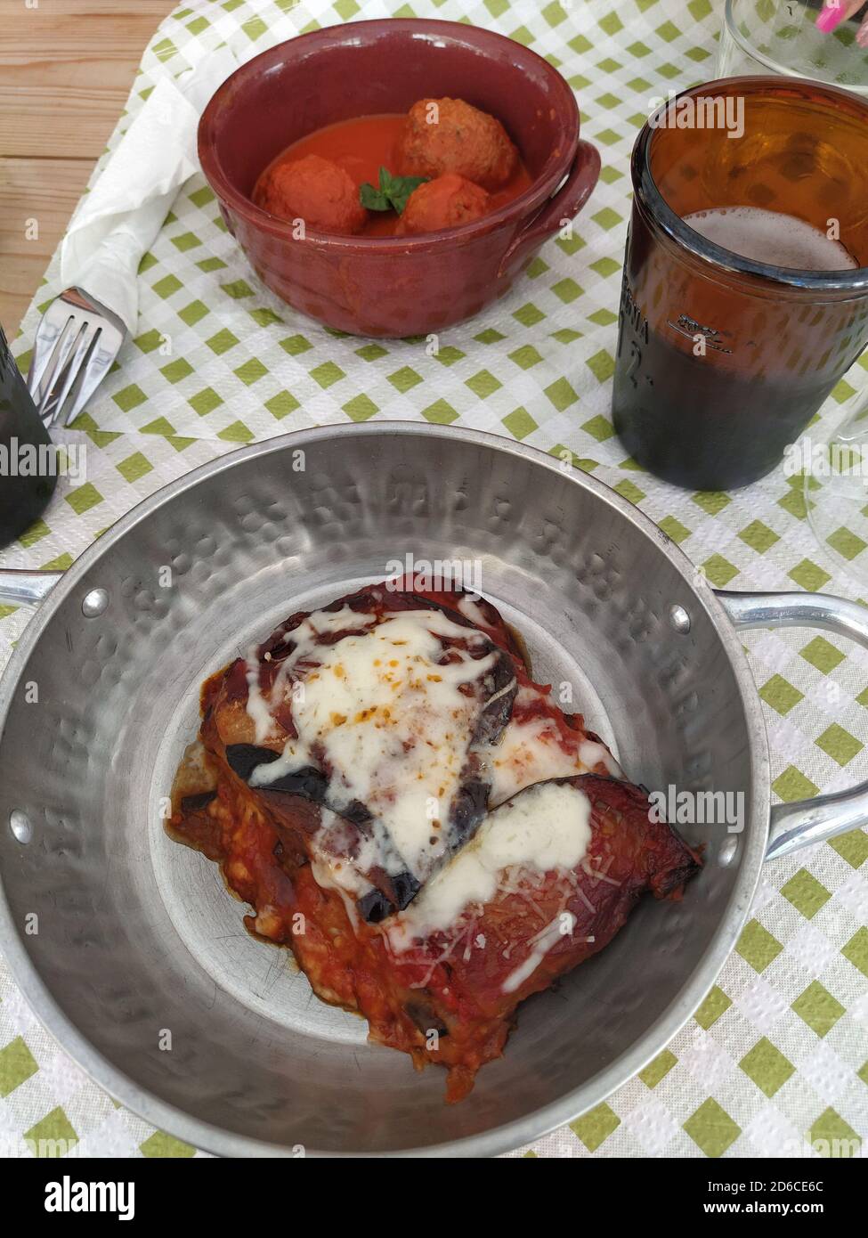 Classic italian lunch Stock Photo - Alamy