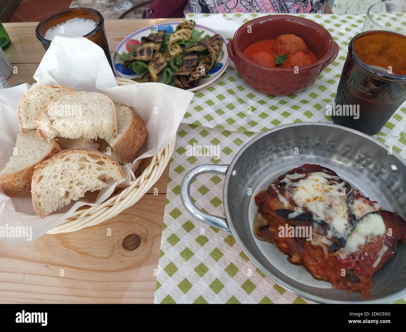 Classic italian lunch Stock Photo - Alamy
