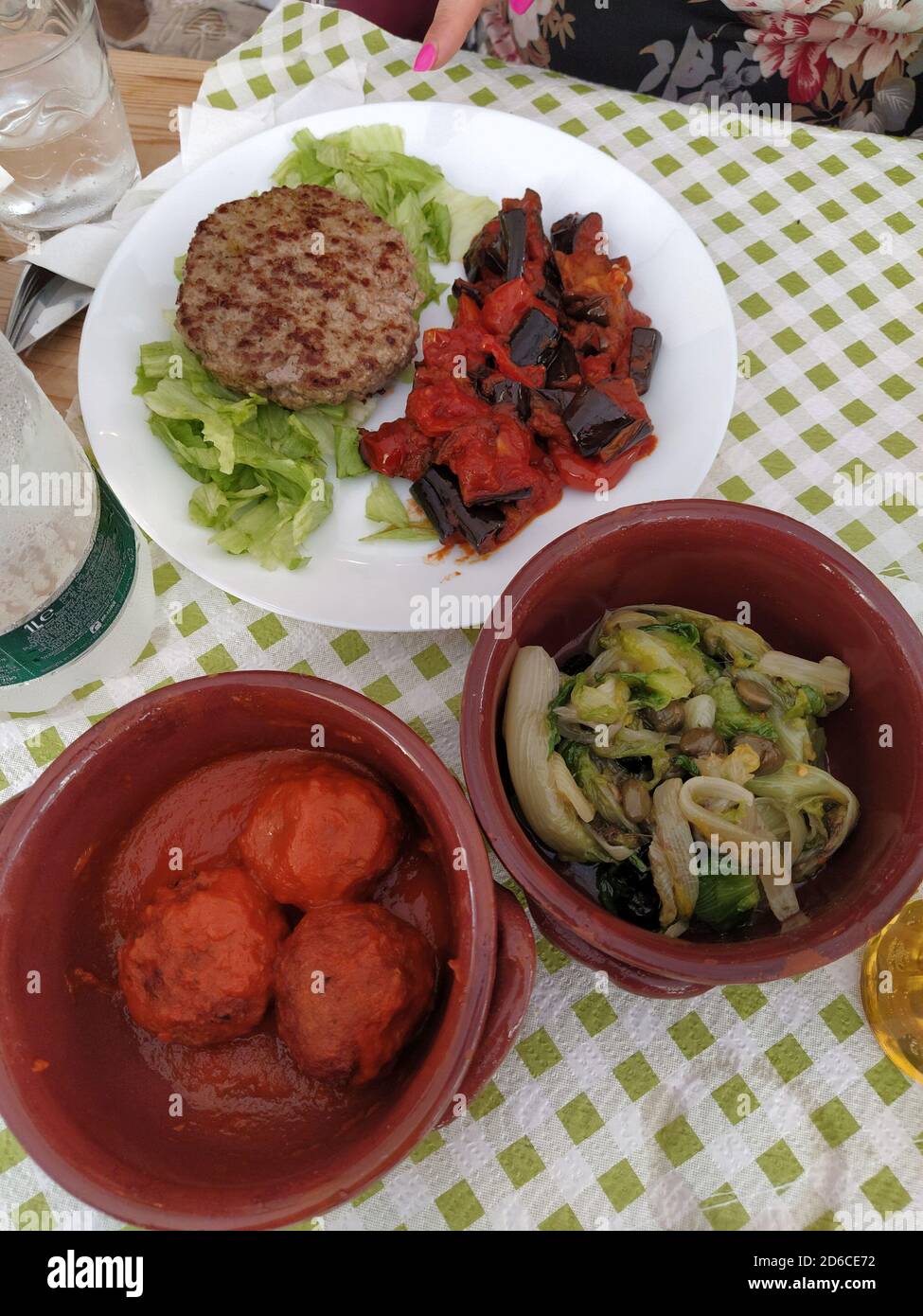 Classic italian lunch Stock Photo - Alamy
